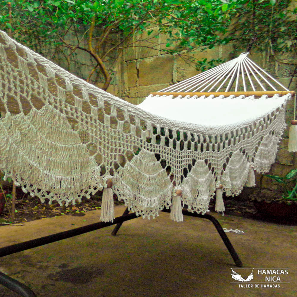 Hamaca Matrimonial Blanco Crudo » Hamacas Nica